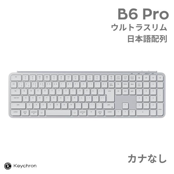 ご注意ください一部の画像にUS配列の画像を使用しております。本製品はJIS配列ですのでご注意ください。※ カナありとカナなしがございます。ご購入の際はご注意ください。●気になる商品Keychron B6 Pro ウルトラスリム ワイヤレスキ...