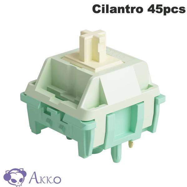Akko Cilantro 45pcsCilantroスイッチは、Akko初となる“ディープクラック”系のタクタイルスイッチです。キーの最上部に早めのバンプが設けられており、しっかりとしたタクタイル感を味わえます。HMX製の最新モールドを採...