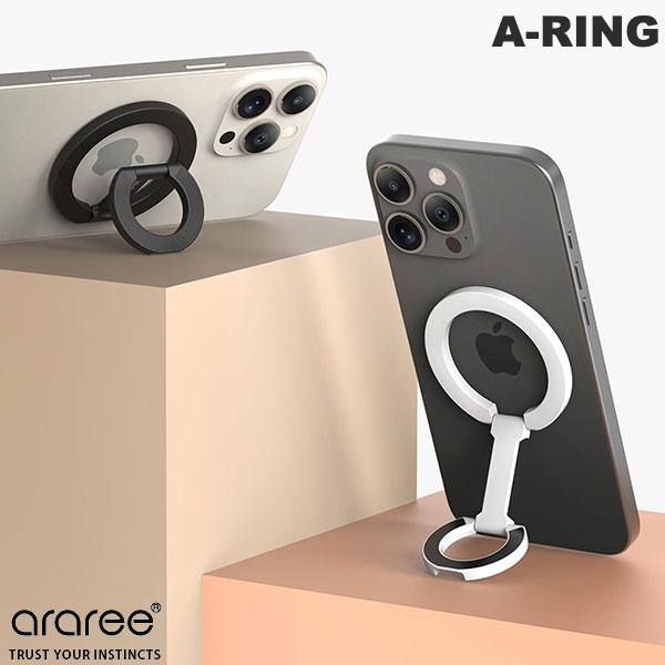 ●気になる商品araree「A-RING」は、スマホの使い方が広がる、MagSafe対応 多機能リングスタンドです。グリップ・スタンド・マウントの3WAY仕様で、シーンに合わせて自由に使えます。強力マグネット搭載で、装着も取り外しもワンタッ...