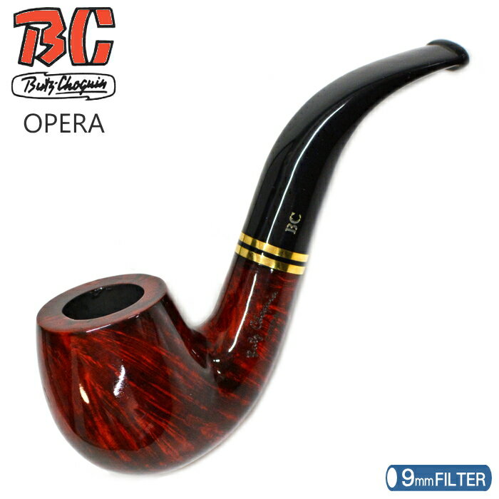 商品説明BC（Butz Choquin）OPERA 1320 BCパイプ オペラ 品のある色合いのボウル、金リング、美しいタイプ。 やや大きめのボウル、フルベントタイプ。9ミリフィルターが使用できます。 BCとは 1875年創業。パイプの都...