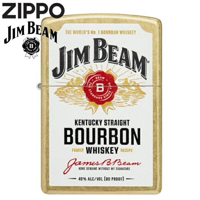 ZIPPO ライター商品説明#46305 JIM BEAM Street Brassジムビーム ストリートブラス ジッポー ストリートブラスをベースにロゴマークをデザイン。 ジム・ビームの雰囲気満点のちょっと大人のZIPPOです。 使用方法...