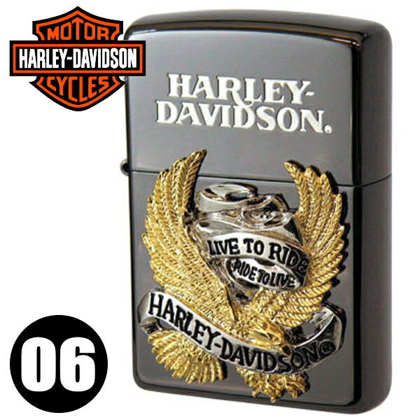 商品説明HARLEY-DAVIDSON HDP-06 ハーレーダビッドソンジッポー No.06 世代を超えて人気の高いハーレーダビッドソンZIPPO。ブラックイオンベースのボディにハーレーロゴをシルバーメッキ。フロントに両翼を広げたイーグル...