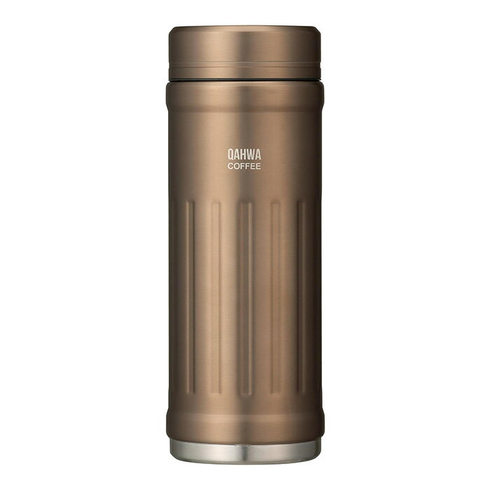 【珈琲専用ボトル】コーヒーを美味しく持ち運ぶために作られた珈琲専用ボトルです。真空2層構造で温かい物はしっかり保温。冷たい物はしっかり保冷。出先でも淹れたて気分でコーヒーをお楽しみ頂けます 【香り立つ飲み口】飲み口は、コーヒーの香りを楽しめ...