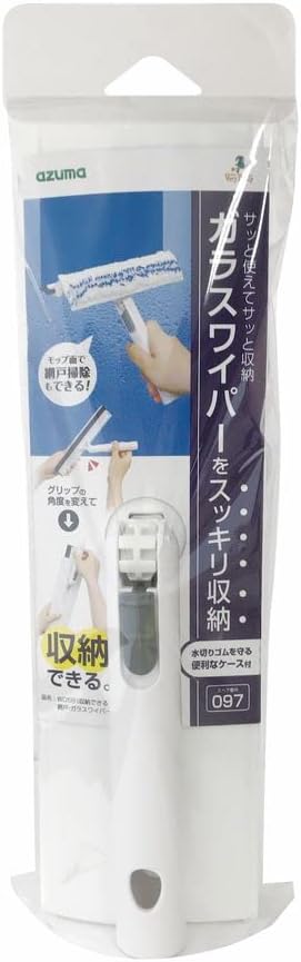 窓ガラス・網戸のお掃除に。置き場所を選ばないスタンド形状 約幅24cm 全長27.5cm 重量:約276g