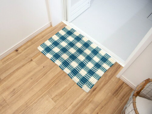 ■抗菌・防臭、消臭加工付きで菌・ニオイをブロック！ 洗濯後も効果が持続するので清潔を保てるうれしいバスマットです。 吸水効果もバッチリ。 お部屋に敷いても馴染みやすい、チェック柄と落ち着いた色合いがポイントです。 ●サイズ：縦40×横60c...