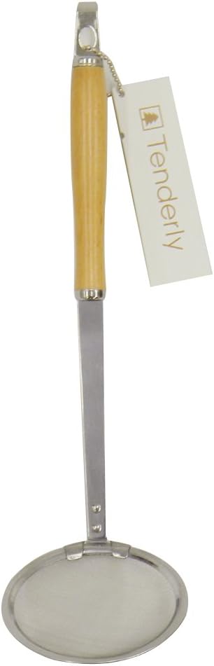 サイズ(約):幅83×全長295mm 重量(約):45g 材質:金属部/ステンレス鋼、ハンドル/天然木