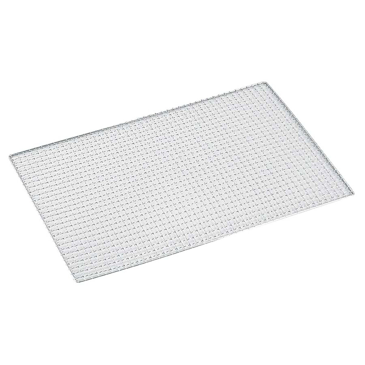 シンプルなバーベキュー網です。 サイズ等 サイズ：(約)600×400mm重量：(約)560g材質：鉄(クロムめっき）