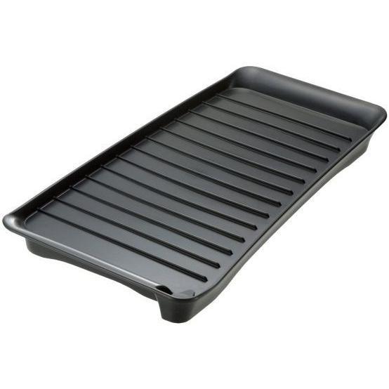 ■商品サイズ：45.5×22.5×4(cm) ■内寸：40×18〜21(cm) ■脚部寸法：40〜42.5×18〜21(cm) ■外装サイズ：47×25×17.5(cm) 【材質】 トレー：ポリプロピレン 止水栓：シリコーンゴム抗菌加工(止...