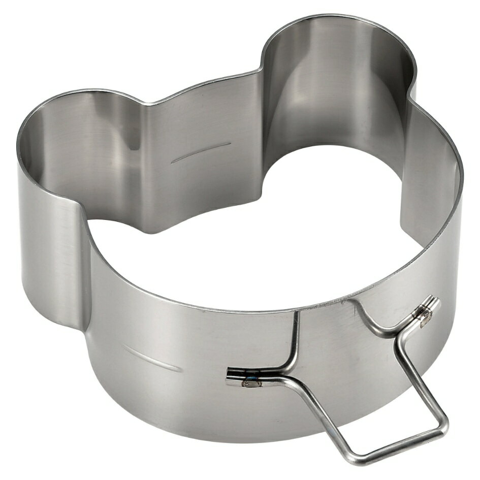 分厚いパンケーキが作れるリング！ 可愛いクマの形に焼くことができ、目玉焼きもきれいに作れます。 ステンレス製の為、熱が通りやすく、くっつきにくいので取り出しやすい！ ■サイズ：幅89×奥行78×40mm ■材質：ステンレス鋼（18-0） ■...