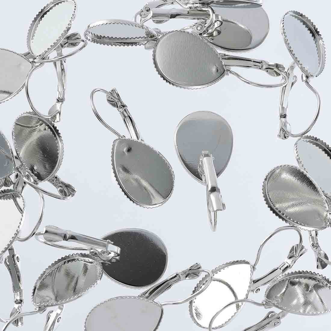 さらに ▼▼▼ ココからクーポンをGET！ 製品仕様 商品名 ピアス　パーツ　台座付き　ピアスフック　パーツ　金具 サイズ／寸法 1個サイズ：ピアスパーツ本体縦横径約20mmx約13mm(台座径含まず)(クリップ開閉可能)※クリップは閉じた...