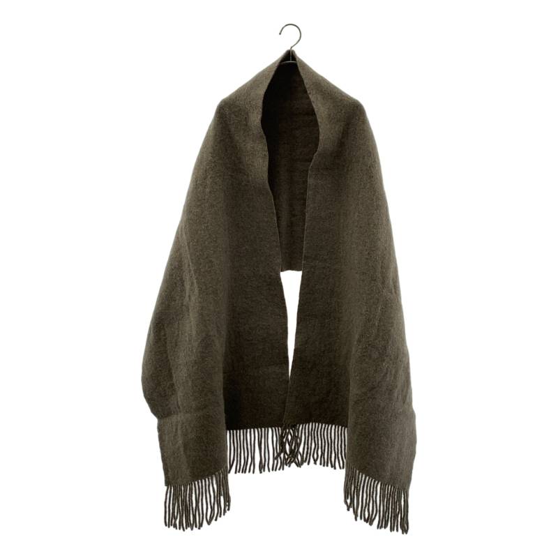 【美品】 ASAUCE MELER / アソース メレ | ウール 大判 フリンジ ストール マフラー | ダークブラウン | レディース商品詳細情報ブランドASAUCE MELER / アソース メレ商品名ウール 大判 フリンジ ストール...