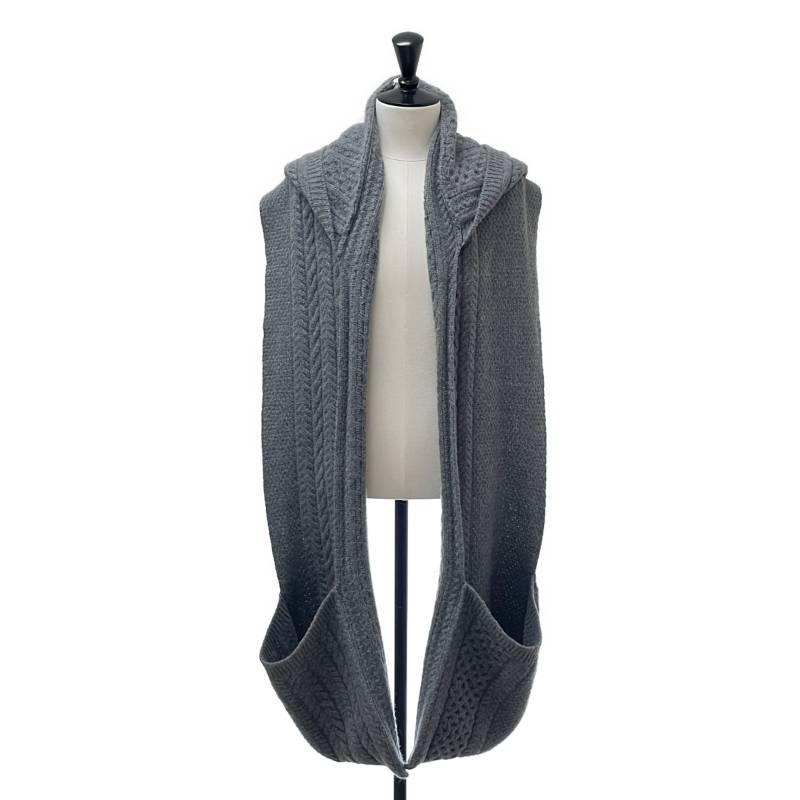 STELLA McCARTNEY / ステラマッカートニー | アルパカ混 ケーブルニット フード マフラー ストール | グレー | レディース商品詳細情報ブランドSTELLA McCARTNEY / ステラマッカートニー商品名アルパカ混...