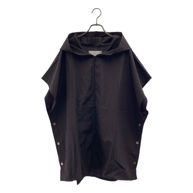 【新品】 prasthana / プラスターナ | monofil ripstop hoodeed poncho モノフィル リップストップ フーデッドポンチョ | 00（F） | ブラック | メンズ商品詳細情報ブランドprasthana...
