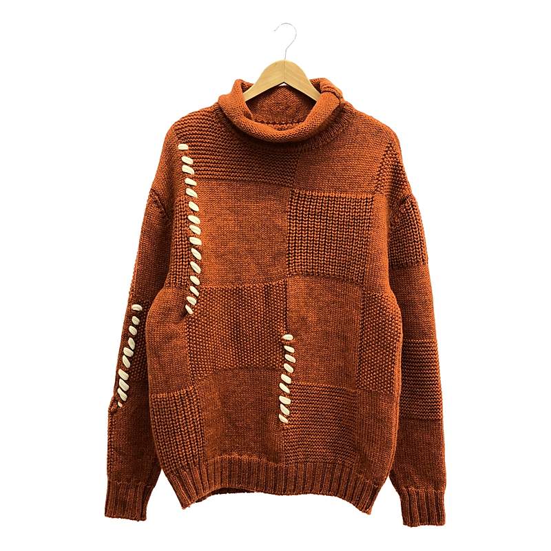 【美品】 SHOOP / シュープ | 2021AW | mori sweater / ステッチワーク ニット プルオーバー | M | オレンジ | メンズ商品詳細情報ブランドSHOOP / シュープ商品名mori sweater / ス...