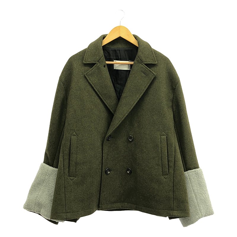 【新品】 prasthana / プラスターナ | double breasted arm guard coat / コート | M | オリーブ | メンズ商品詳細情報ブランドprasthana / プラスターナ商品名double bre...