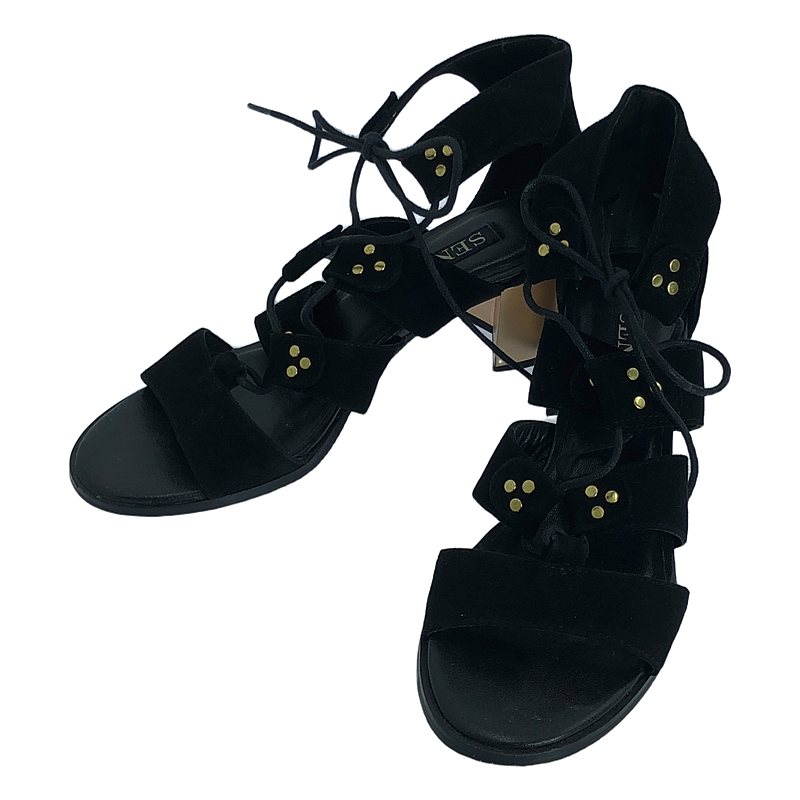 【美品】 SENSO / センソ | QIANA スエードレザー レースアップ ヒールサンダル | 37 | ブラック | レディース商品詳細情報ブランドSENSO / センソ商品名QIANA スエードレザー レースアップ ヒールサンダル商...