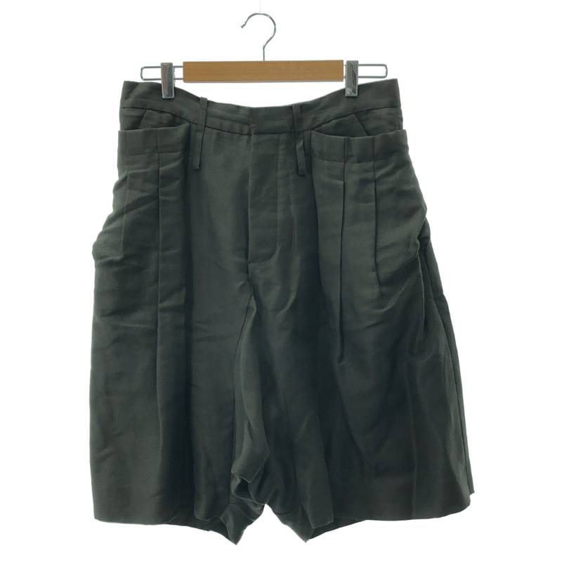 Chloe / クロエ | リネン バックリボン プリーツ ボリューム サルエル ワイドパンツ | 36 | チャコール系 | レディース商品詳細情報ブランドChloe / クロエ商品名リネン バックリボン プリーツ ボリューム サルエル ...