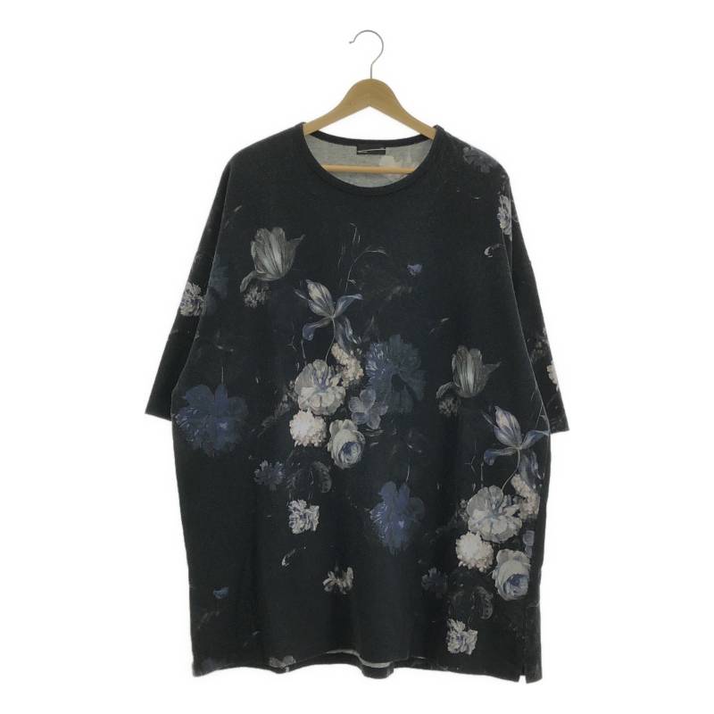 LAD MUSICIAN / ラッドミュージシャン | INKJET FLOWER T-SHIRT オーバーサイズ Tシャツ | F | ブラック/ブルー | メンズ商品詳細情報ブランドLAD MUSICIAN / ラッドミュージシャン商品...