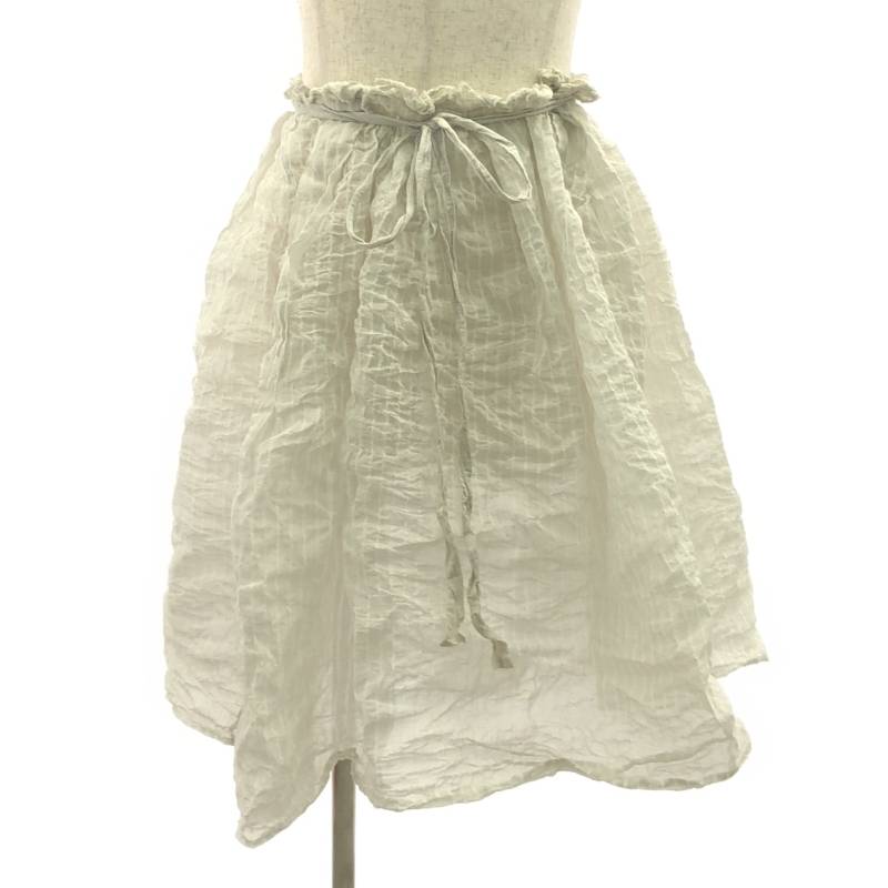 TOUJOURS / トゥジュー | ストライプ シアー ボリューム スカート | F | ホワイト系 | レディース商品詳細情報ブランドTOUJOURS / トゥジュー商品名ストライプ シアー ボリューム スカートカラーホワイト系表記サイ...