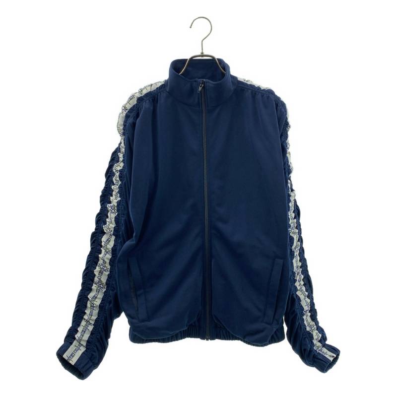 【美品】 Martine Rose / マーティンローズ | Stripe Ruched Track Jacket サイドライン ギャザー トラックジャケット | M | ネイビー | レディース商品詳細情報ブランドMartine Rose...