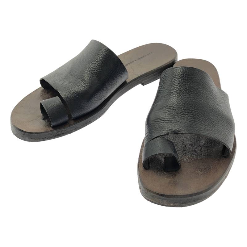 DIMISSIANOS&MILLER / ディミッシアーノアンドミラー | Leather sandals レザー トングサンダル | 40 | ブラック | メンズ商品詳細情報ブランドDIMISSIANOS&MILLER / ディミッシア...