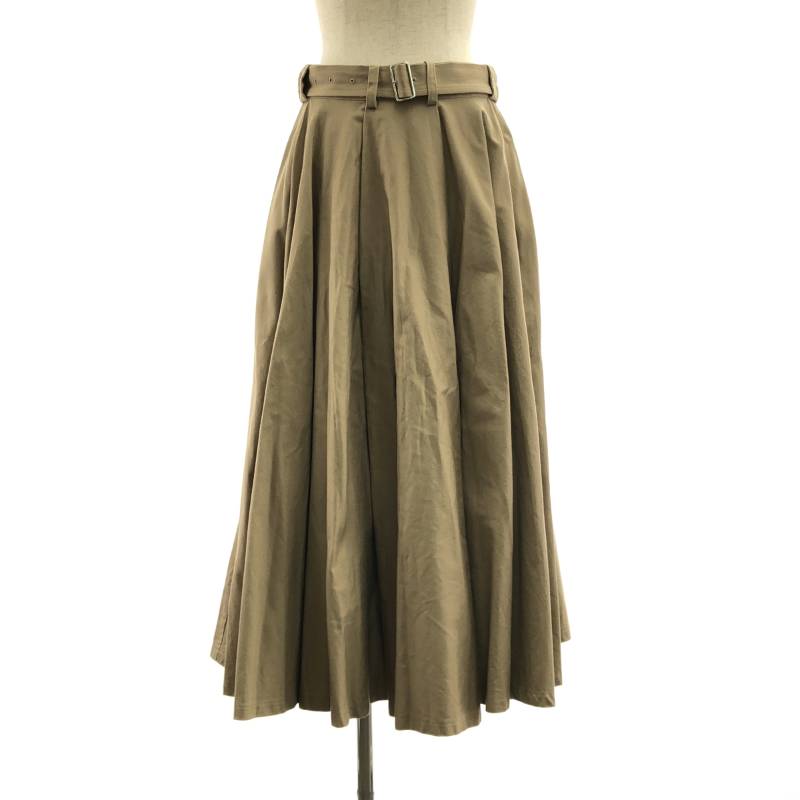 foufou / フーフー | new big flare trench skirt ベルテッド ニュービッグ フレア トレンチスカート | 0 | ベージュ | レディース商品詳細情報ブランドfoufou / フーフー商品名new big...