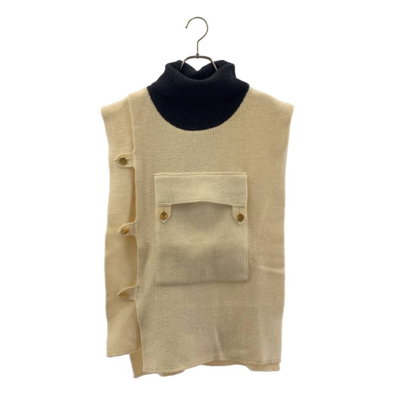CULLNI / クルニ | Turtleneck Military Knit Vest ニットベスト | アイボリー/ブラック | メンズ商品詳細情報ブランドCULLNI / クルニ商品名Turtleneck Military Knit ...