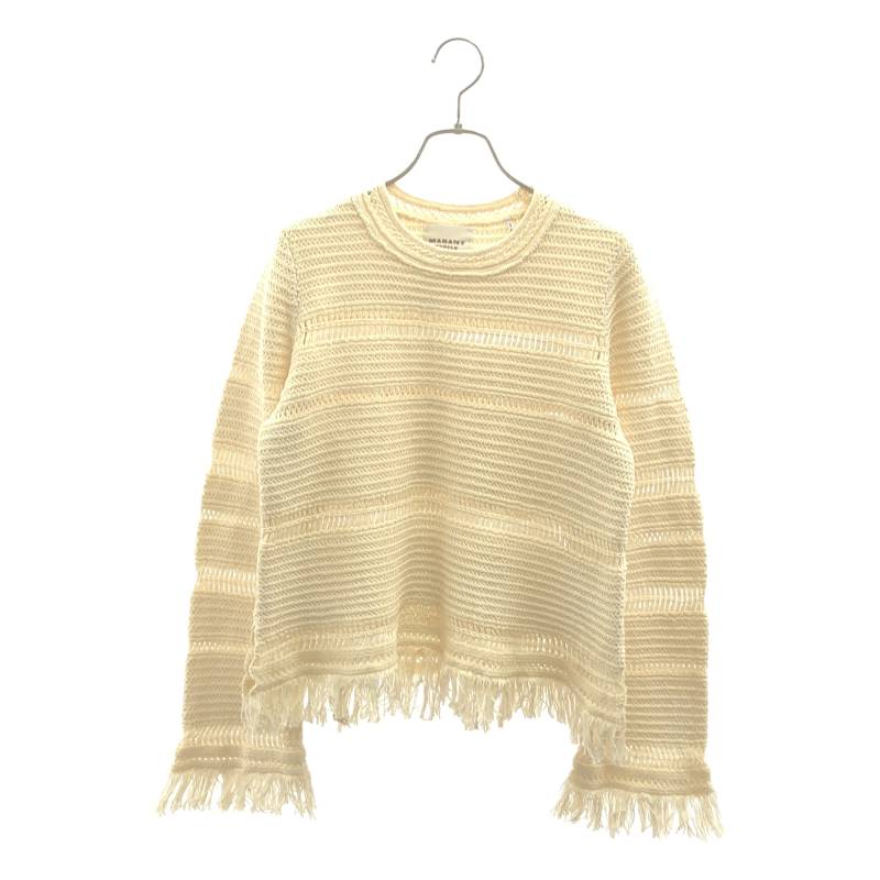 ISABEL MARANT ETOILE / イザベルマランエトワール | Azilis フリンジ プルオーバー ニット | 34 | アイボリー | レディース商品詳細情報ブランドISABEL MARANT ETOILE / イザベルマラ...