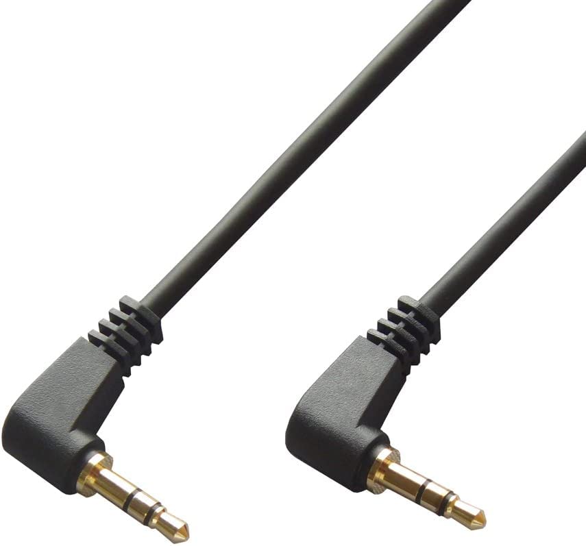 両側：φ3.5mm【L型】ステレオミニプラグ金メッキ加工長さ：1mφ3.5mmステレオミニ端子（イヤホン端子・LINE端子等）同士を接続します！【オーディオケーブル】 片側： φ3.5mm【L型】ステレオミニプラグ×1　 片側： φ3.5m...