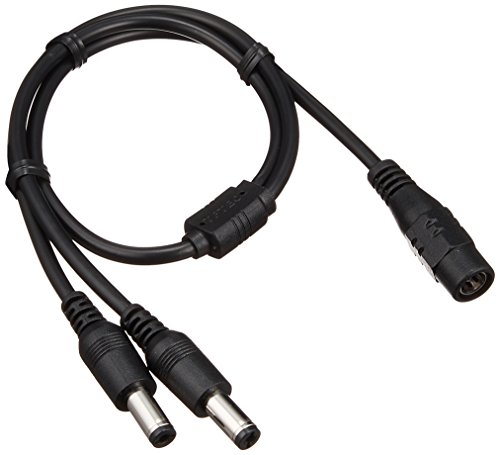 端子 : DCプラグ2.1mm用防犯カメラ用DC電源2分岐ケーブル