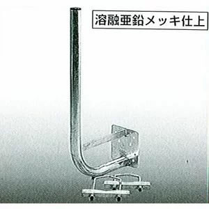 アンテナ取付金物600J　ベランダ手すり、壁面に取付可能 この金物は、デジタルアンテナや、BS、CSアンテナを、ベランダ支柱、壁面などに取付可能です。 取付けられるベランダ等のパイプの直径は、丸パイプφ100まで、角パイプの場合□100まで...
