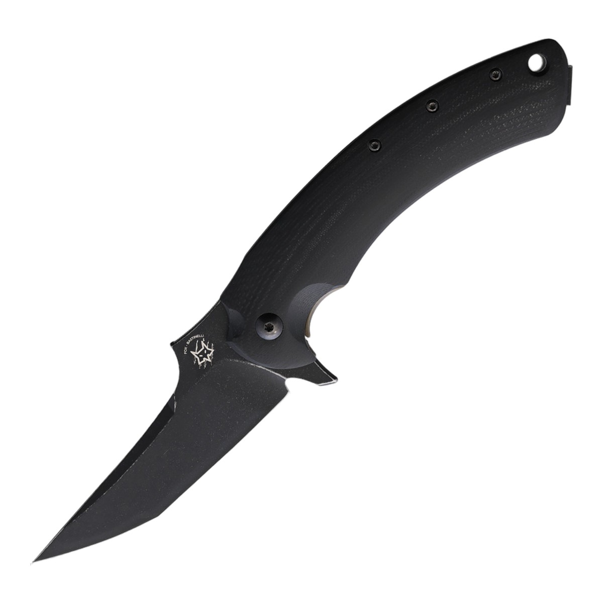 ■Bastinelli【バスティネリ】■ 「ゲッコー」ブラック 【N690Co】【フリッパー】【G-10】FOXコラボ Gecko フォルダー ■新品■ FOX社とのコラボモデル ●N690Coブレード ●フリッパー搭載 　　フリッパー（ブ...