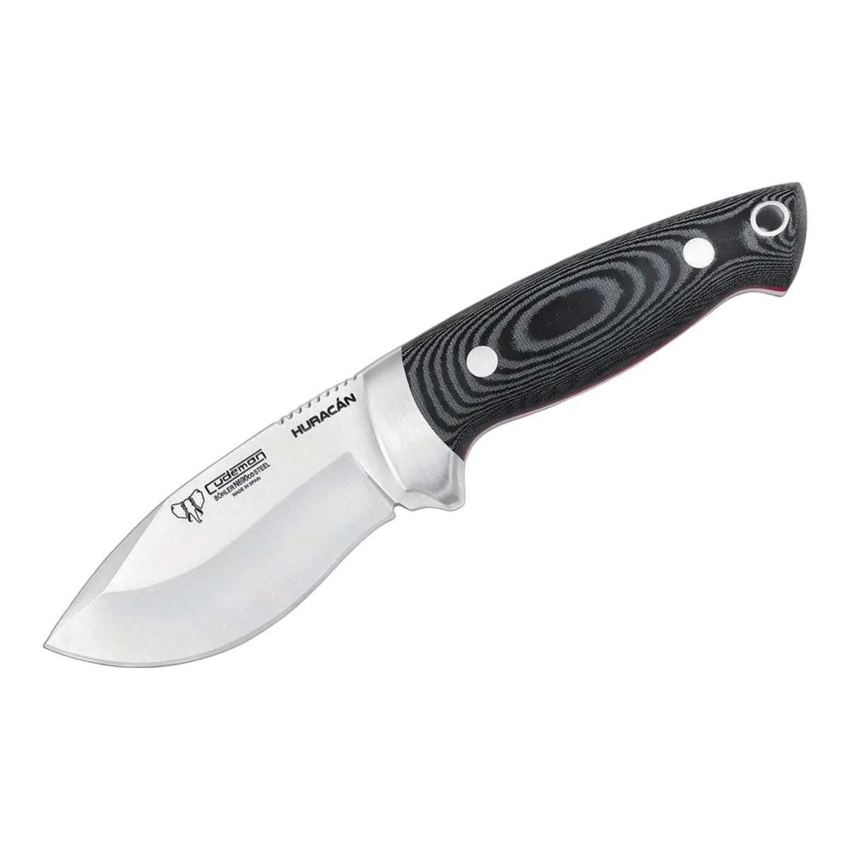 ■CUDEMAN【クードマン】■ ウラカン 【N690co】【マイカルタ】HURACAN フィックスド ■新品■ ぞうさんマークのCUDEMAN　「ウラカン」 ●ドロップポイント・ブレード 　　ホローグラインド ●フルタング構造 　　頑丈な...