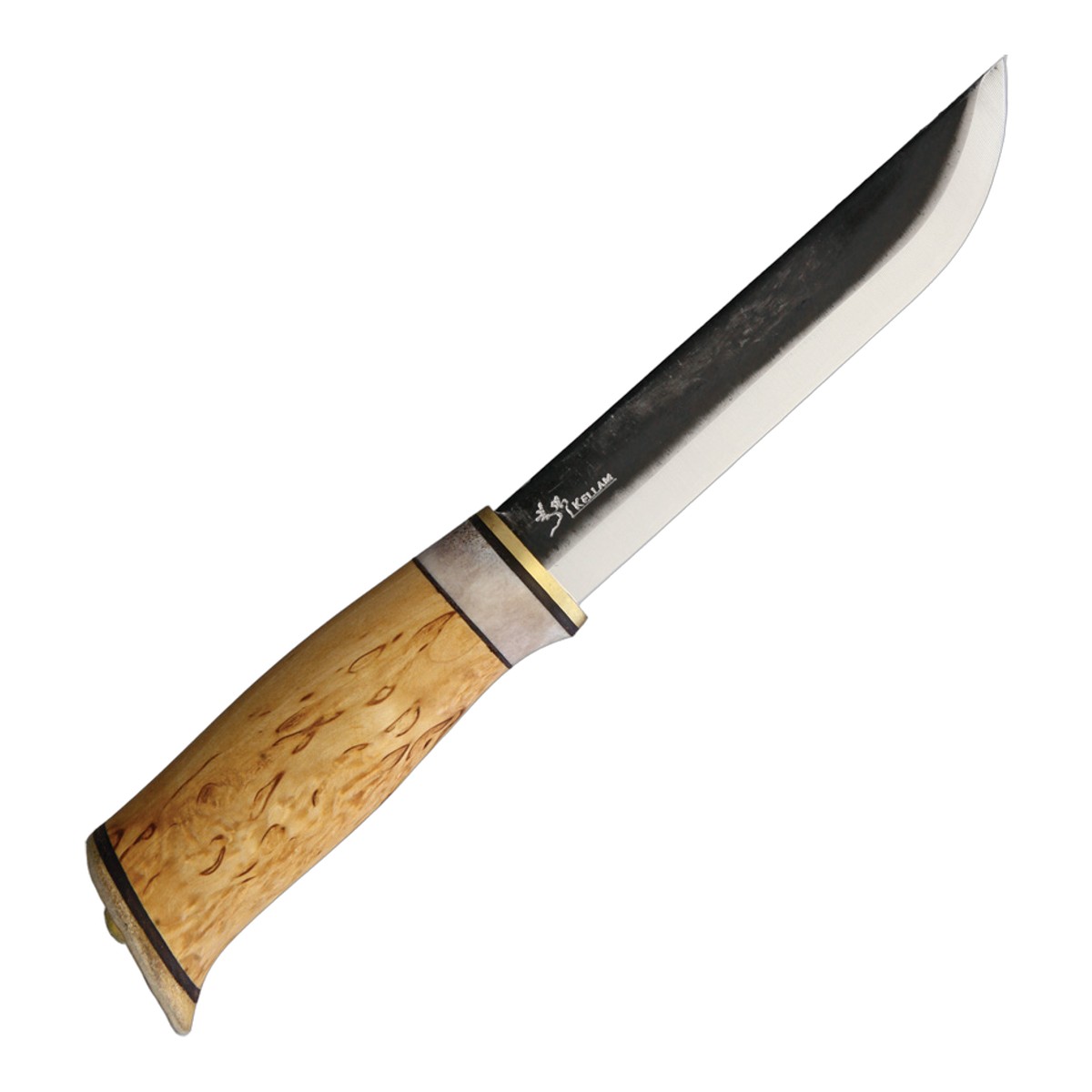 ■KELLAM KNIVES【ケラム ナイブス】■ アークティック ハンター 【カーボンスチール】【カーリーバーチ トナカイ】Arctic ■新品■ 北欧の伝統的スタイル　「アークティック ハンター」 ●カーボンスチール・ブレード ●カーリ...