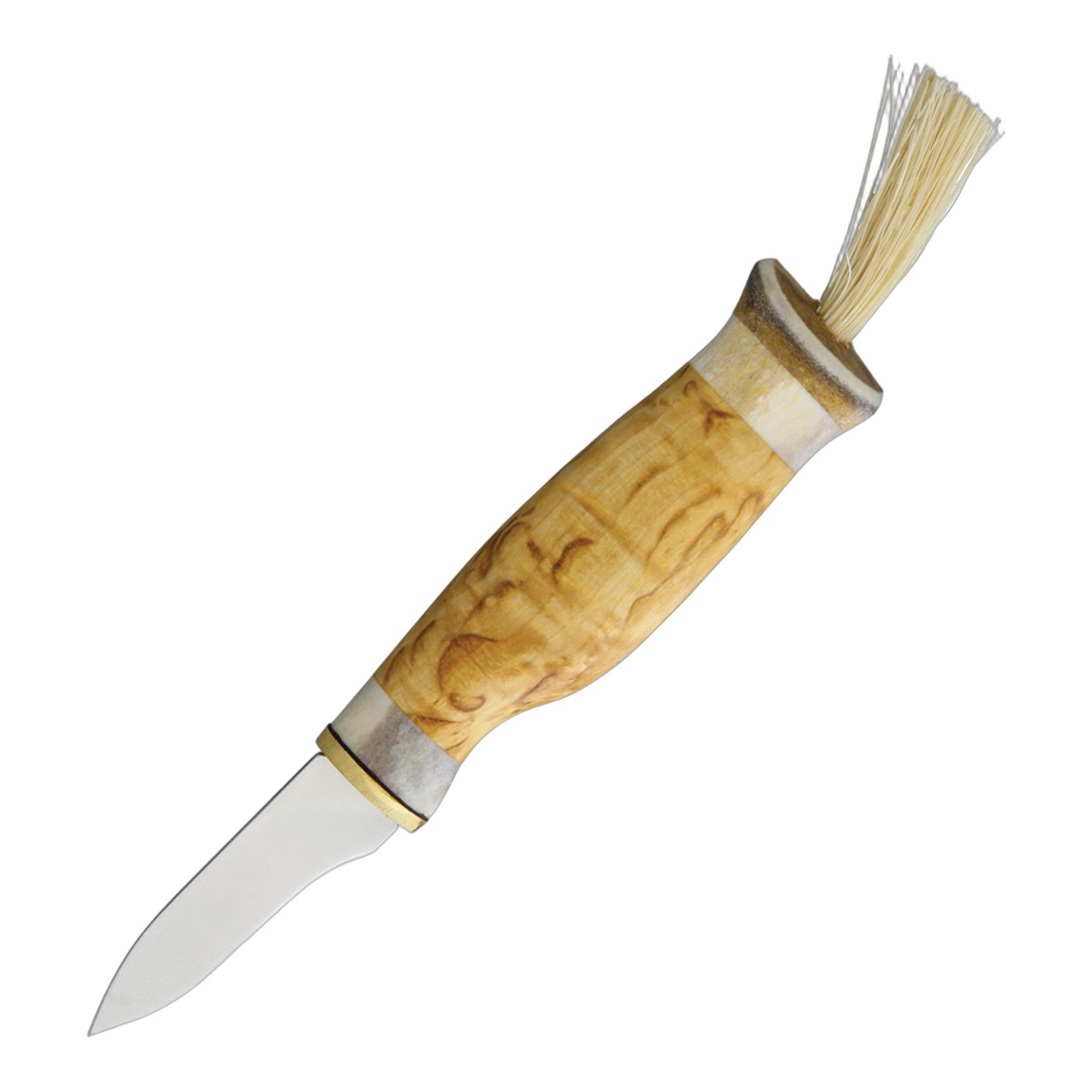 ■KELLAM KNIVES【ケラム ナイブス】■ マッシュルーム 【カーリーバーチ】キノコ採り ■新品■ 北欧　フィンランドのキノコ採り用ナイフ「マッシュルーム」 ●ステンレス・ブレード 　　コンパクトなステンレスブレード ●カーリーバー...