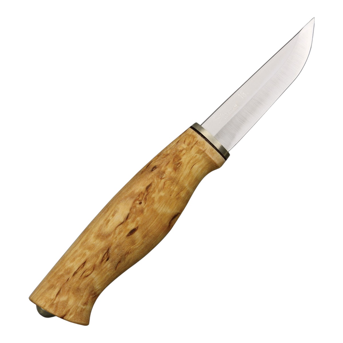■KELLAM KNIVES【ケラム ナイブス】■ ファルコン 【ステンレス】【カーリーバーチ】Falcon フィンランド製 ラップナイフ ■新品■ 北欧の伝統的スタイルのナイフです ●ステンレス・ブレード 　　ブレードに「KELLAM」マ...