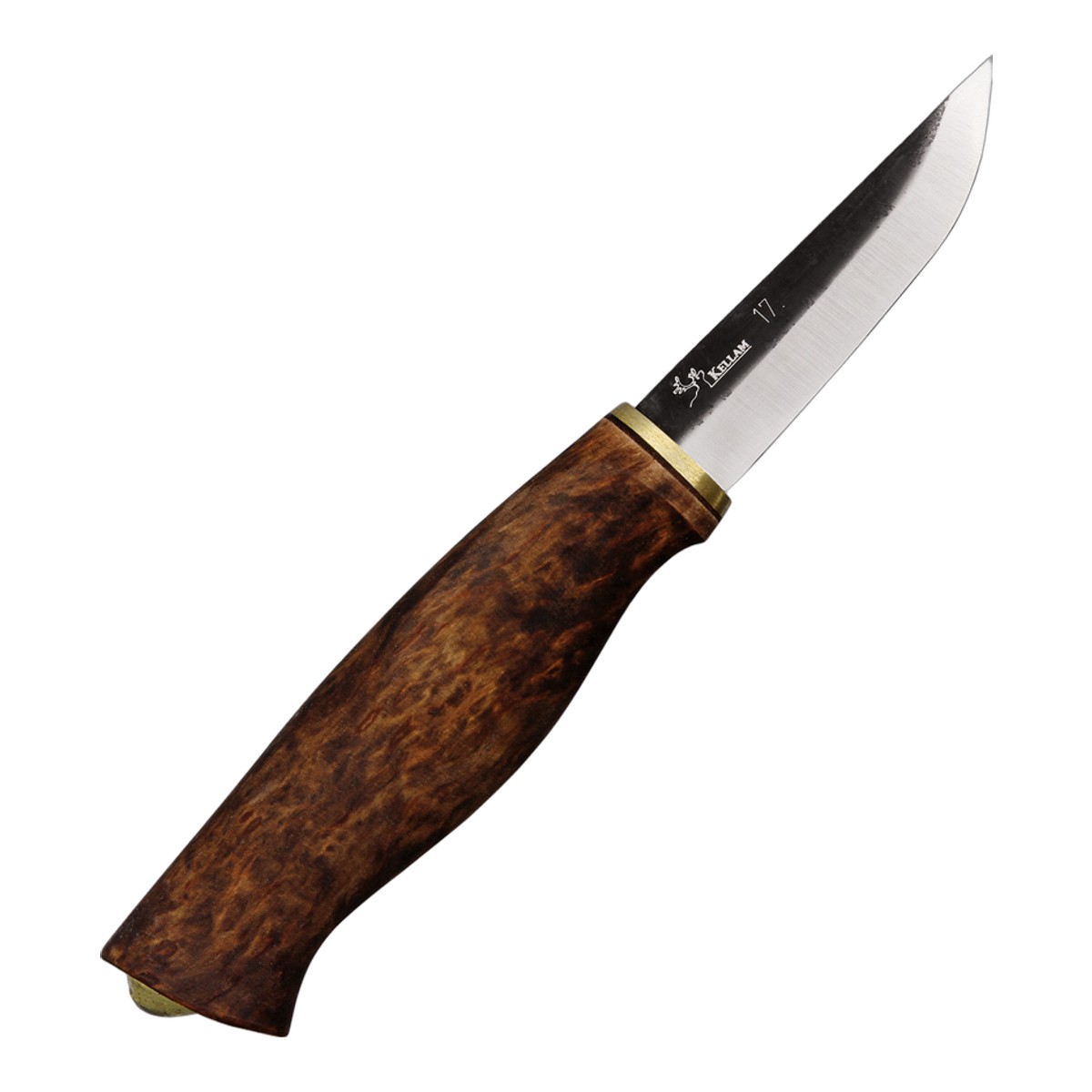 ■KELLAM KNIVES【ケラム ナイブス】■ ホーク 【カーボンスチール】【カーリーバーチ】Hawk ■新品■ 北欧の伝統的スタイル ●カーボンスチール・ブレード 　　切れるカーボンスチール鋼 　　ブレードに「KELLAM」マーク入り...