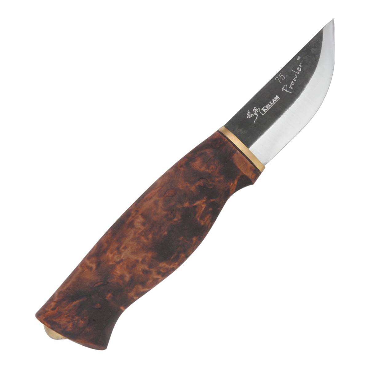 ■KELLAM KNIVES【ケラム ナイブス】■ プラウワ 【カーボンスチール】【カーリーバーチ】Prowler 北欧ナイフ ■新品■ 北欧の伝統的スタイルのナイフです ●カーボンスチール・ブレード 　　切れるカーボンスチール鋼 　　ブレ...