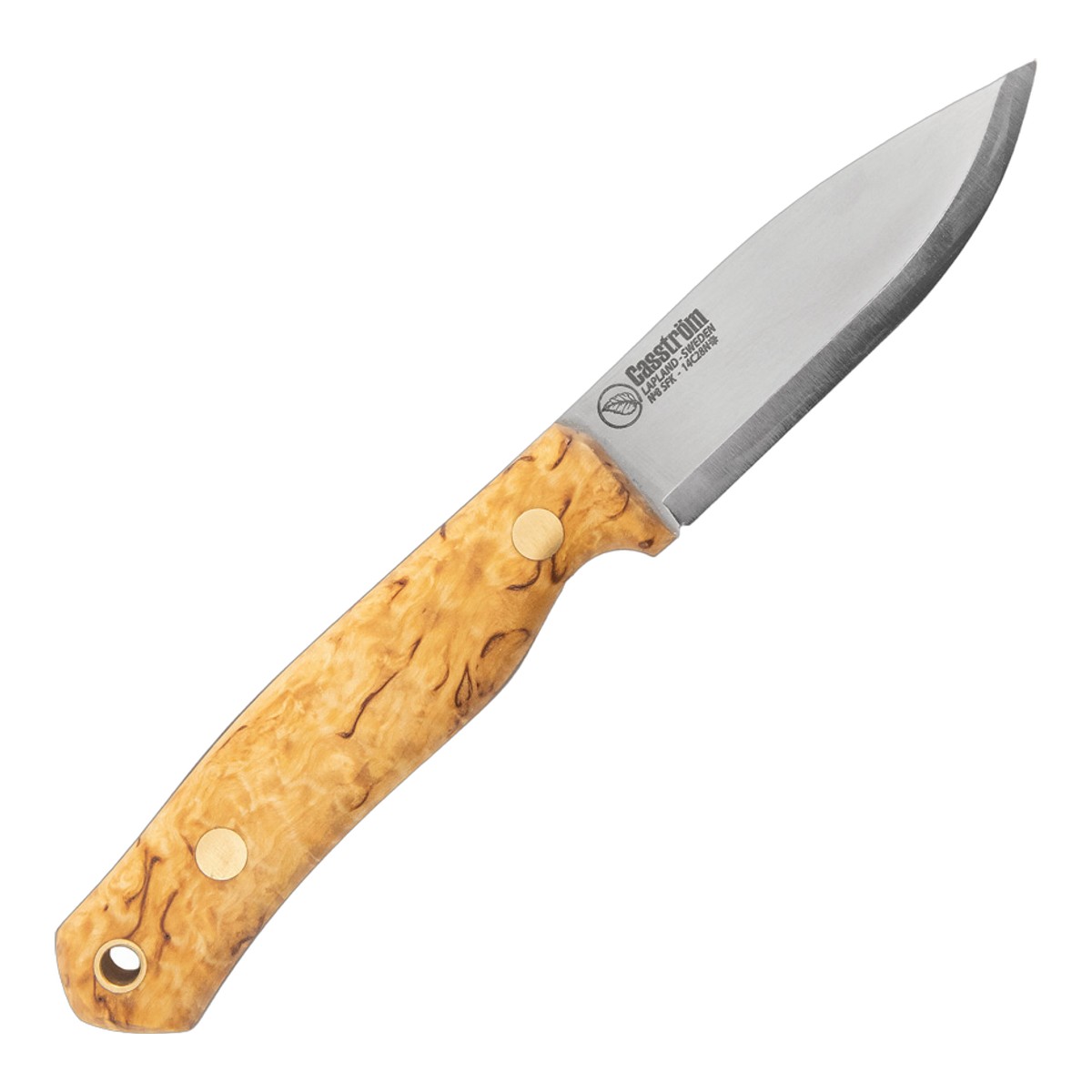 ■Casstrom【カストロム】■ 「No8」SFK 【14C28N】【カーリーバーチ】スウェーデン ブッシュクラフト フィックスド ■新品■ 北欧スウェーデン カストロム社 ブッシュクラフト「No8」シリーズ ●ドロップポイント ブレード...