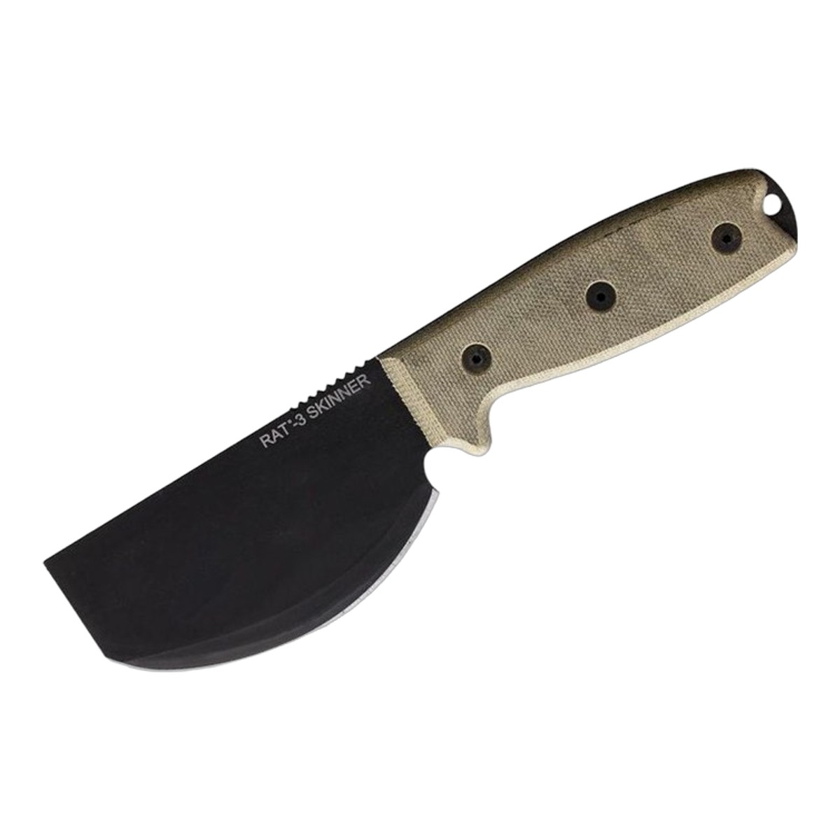 ■ONTARIO【オンタリオ】■ 「RAT-3」スキナー 【1075カーボン】【マイカルタ】【レザーシース】フィックスド USミリタリー アメリカ製 ■新品■ オンタリオ　USミリタリーナイフ「RAT-3」 シリーズ ●1075ハイカーボン...