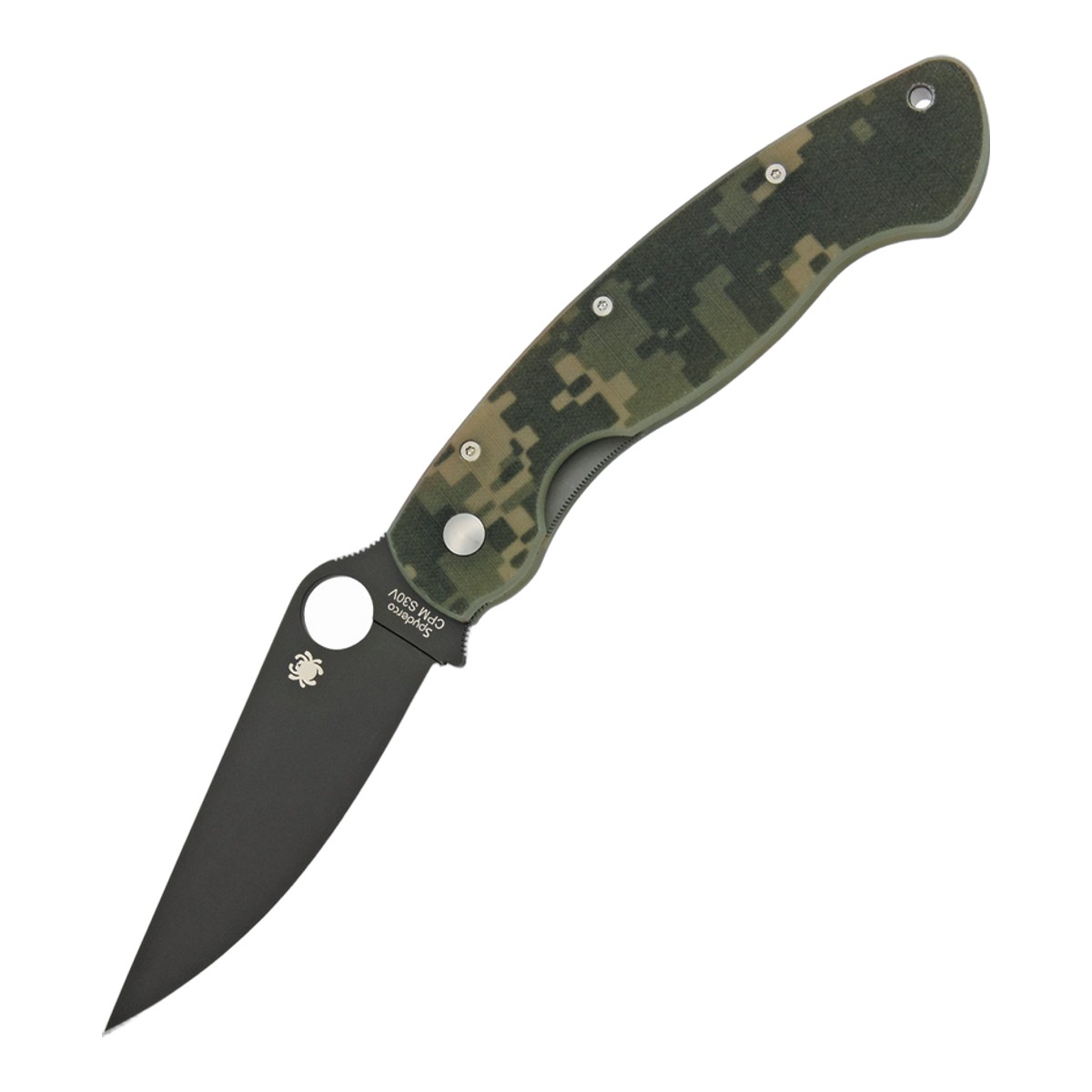 ■Spyderco【スパイダルコ】■ ミリタリー 【黒】【CPM-S30V】【デジカモG-10】 MILITARY C36GPCMOBK ■新品■ スパイダルコ　人気シリーズ「ミリタリー」シリーズ ●大型ブレード 　　刃持ちの良い高級鋼材C...
