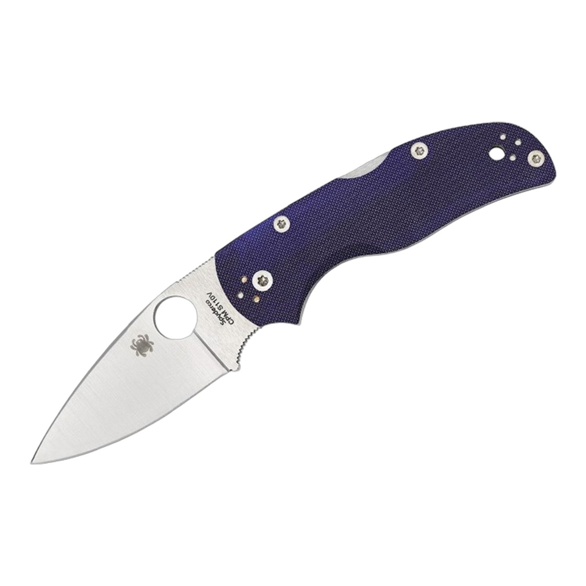 ■Spyderco【スパイダルコ】■ ネイティブ5 ダークブルー 【CPM-S110V】【G-10】Native5 C41GPDBL5 折りたたみ ■新品■ スパイダルコ 「ネイティブ」シリーズ ●ドロップポイント ブレード 　　フラットグ...