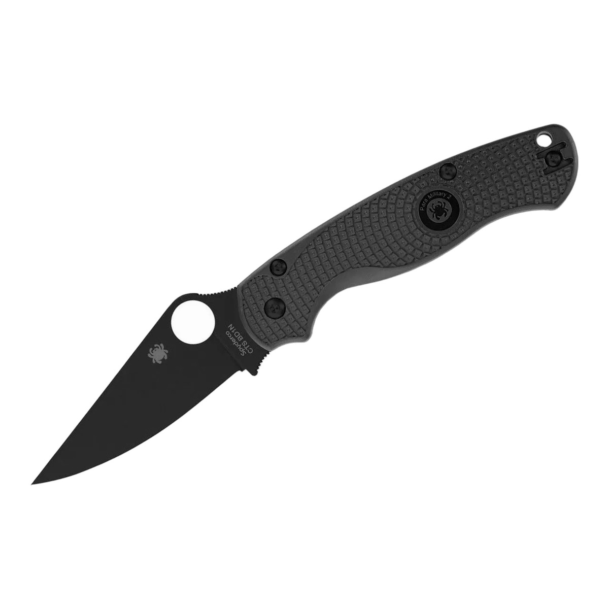■Spyderco【スパイダルコ】■ パラ ミリタリー2 ブラック【CTS-BD1N】【コンプレッションロック】【FRN】C81PBBK2 Para Military 2 折りたたみ アメリカ製 ■新品■ スパイダルコ　定番モデル「パラ ミ...