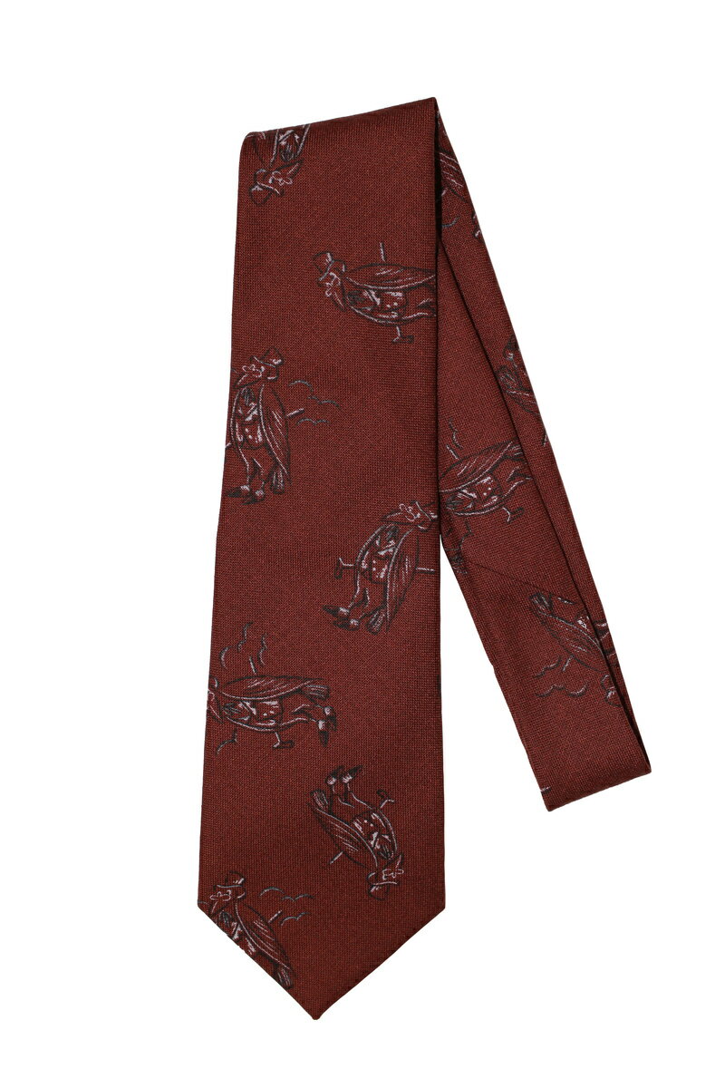 商品情報商品説明/素材OLD CROW-OLD CROW - TIE- ・BROWN・POLYESTER WOOLクラシックスタイルのショートタイになります。トレードマークのクロウがクラシックラバープリントにて施されております。サイズ/寸法...