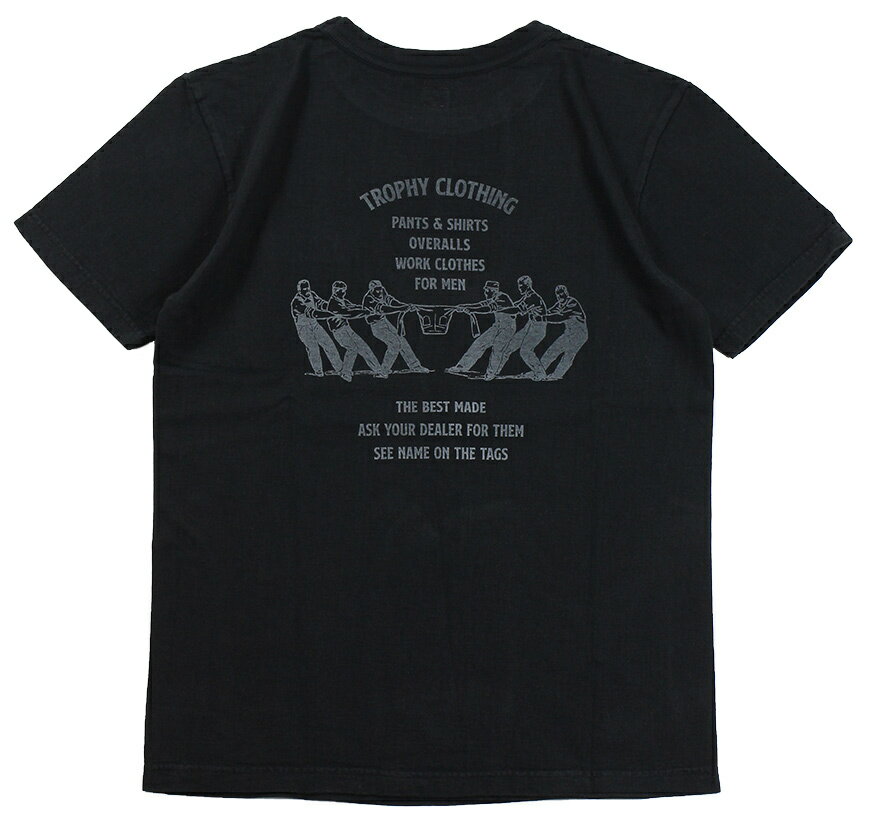 商品情報商品説明/素材TROPHY CLOTHING -Workers Logo LW Tee- ・Blackワーカー達が引っ張りあっても破れない頑強なデニムパンツ。 ヴィンテージ ワークウエアに見られるアメリカらしいユニークな広告デザイン...