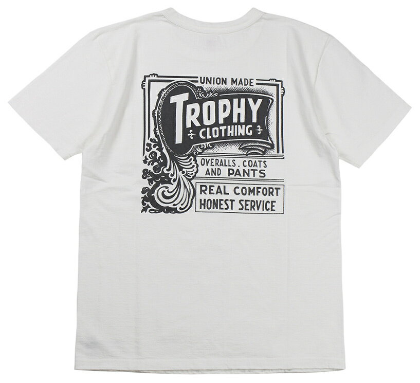 商品情報商品説明/素材TROPHY CLOTHING -UNION LOGO LW PKT TEE- イラストレーター"Motor Psycho”石橋氏が手掛けたワークロゴをバックプリント。スタンプを押したかのような手書きタッチをプリントで...