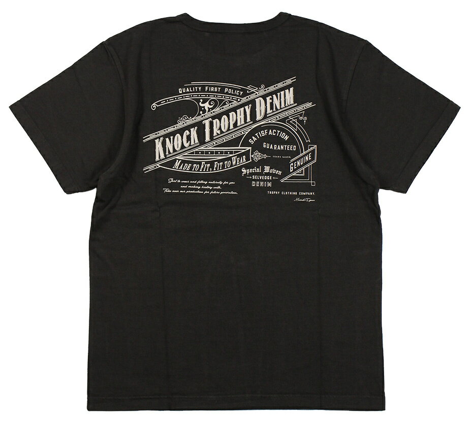 商品情報商品説明/素材TROPHY CLOTHING -KNOCK 別注OD Pocket Crew Tee- ・Black以前に作った別注の再販になります。今回は裾下にトロフィーのスタンプが押されています。（限定品）（インクのスタンプにな...
