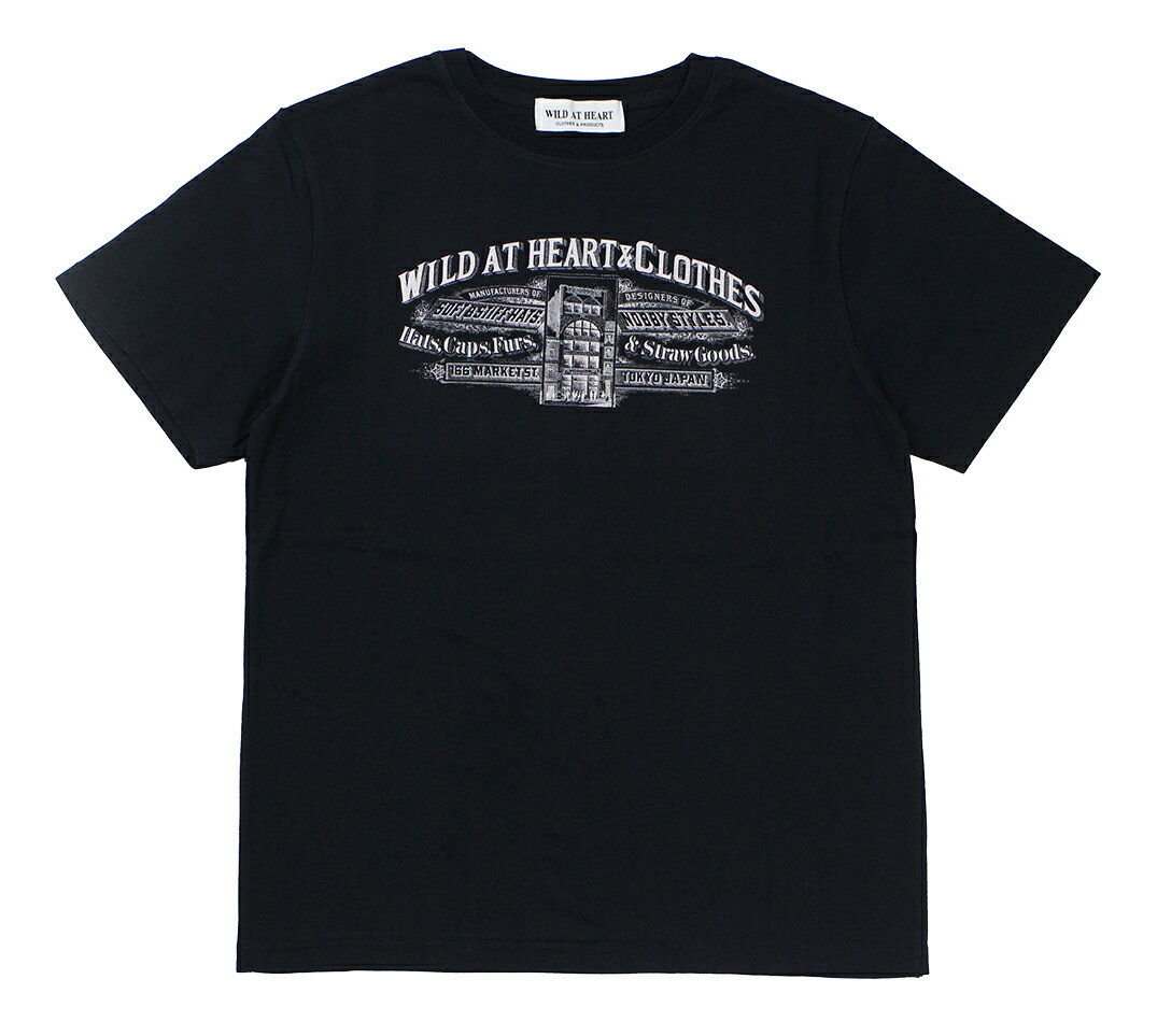 商品情報商品説明/素材WILD AT HEART -6.2oz Crew Neck TEE “Factory Heritage”-No / 8251005・BLACK・COTTON100%「ただのTシャツ」では終わらない。6.2oz クルー...