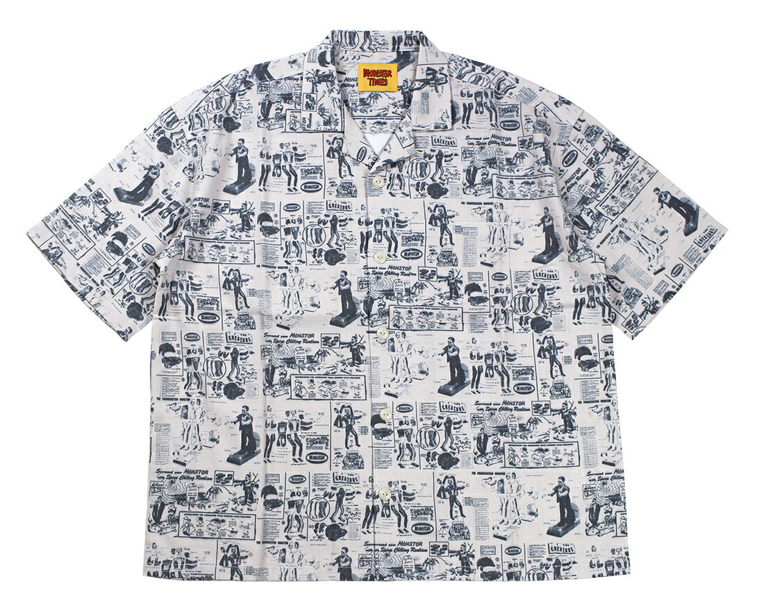 商品情報商品説明/素材MONSTOR TIMES -MONSTOR INSTRUCTIONS Shirt SS-・IVORY・POLYESTER73%/RAYON27%スケールモデルの説明書には図解としての美しさ、余白と線が語るあのわくわく...