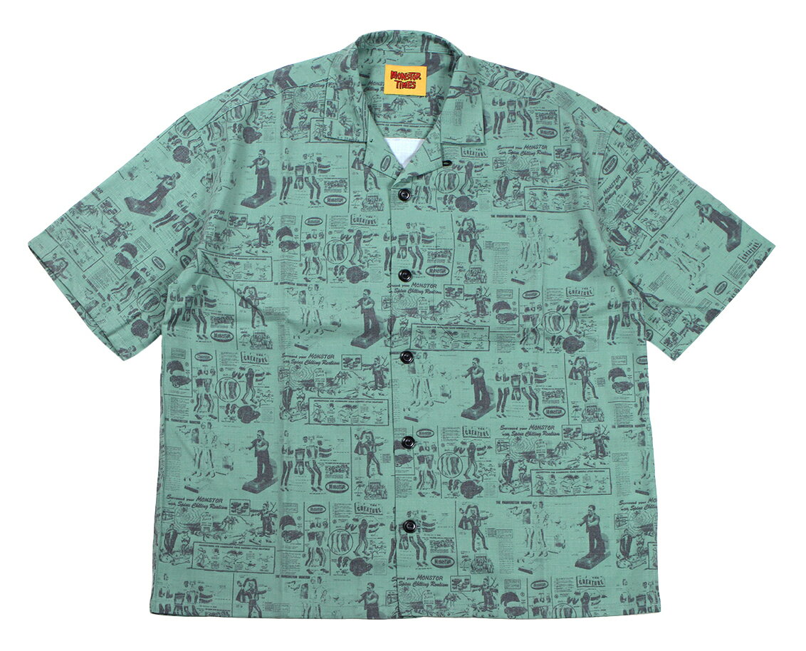 商品情報商品説明/素材MONSTOR TIMES -MONSTOR INSTRUCTIONS Shirt SS-・GREEN・POLYESTER73%/RAYON27%スケールモデルの説明書には図解としての美しさ、余白と線が語るあのわくわく...